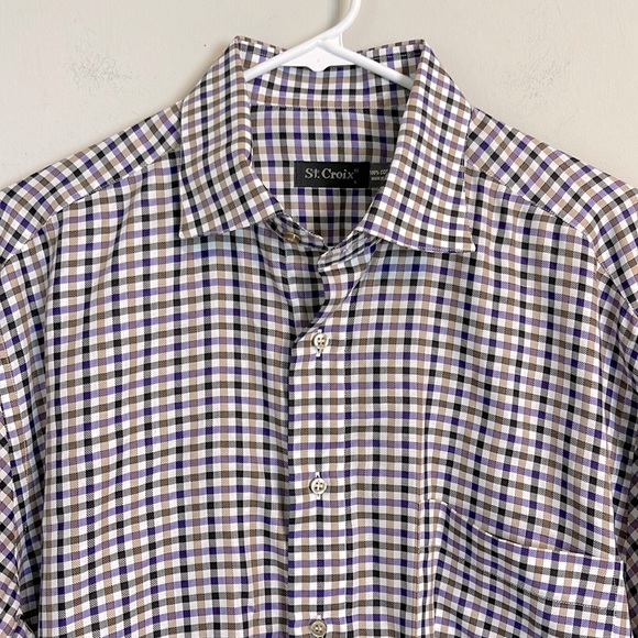 St. Croix | Shirts | St Croix Mens Checked Dress Shirt | Poshmark